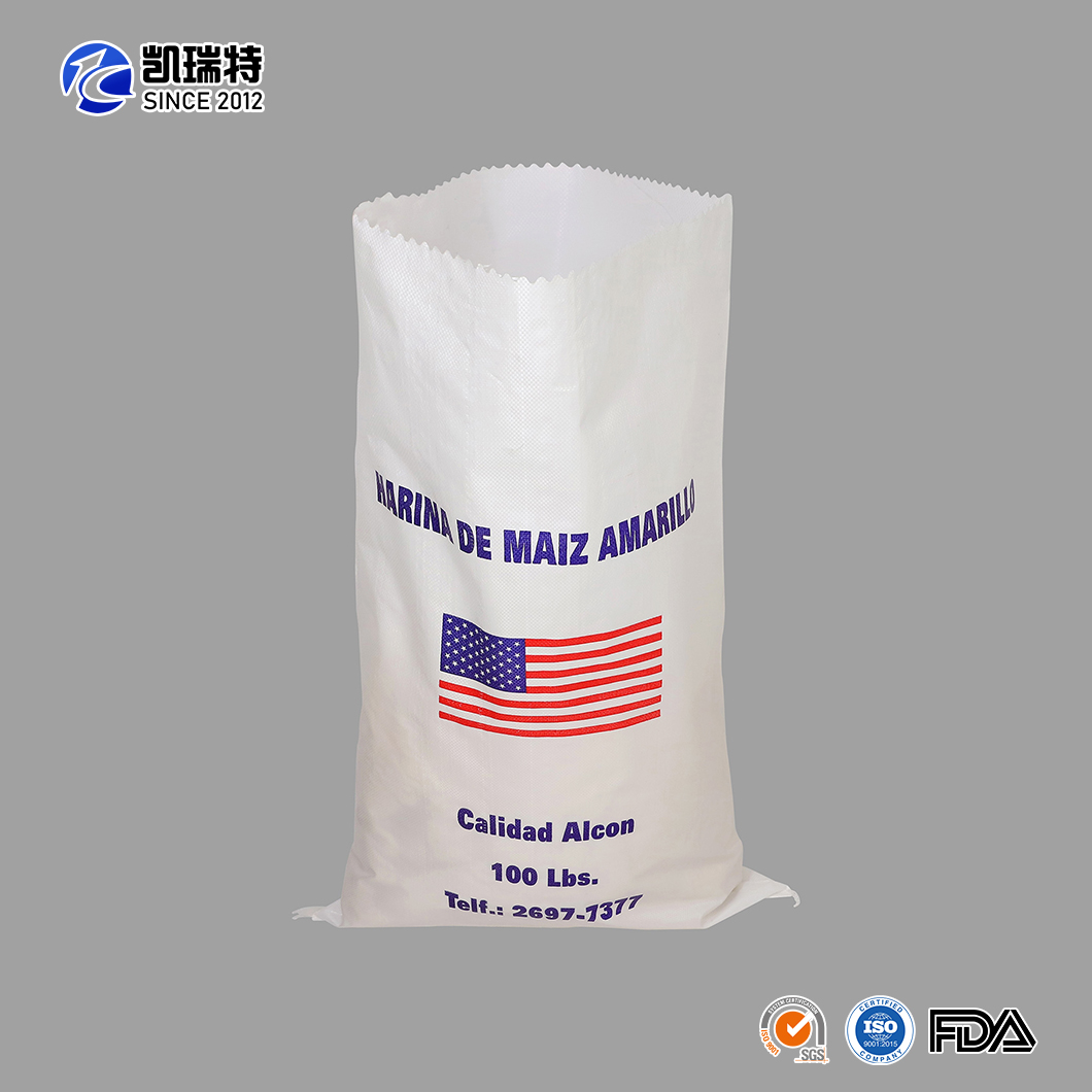 customized printed sugar rice fertilizer raffia laminated pakging pp ...